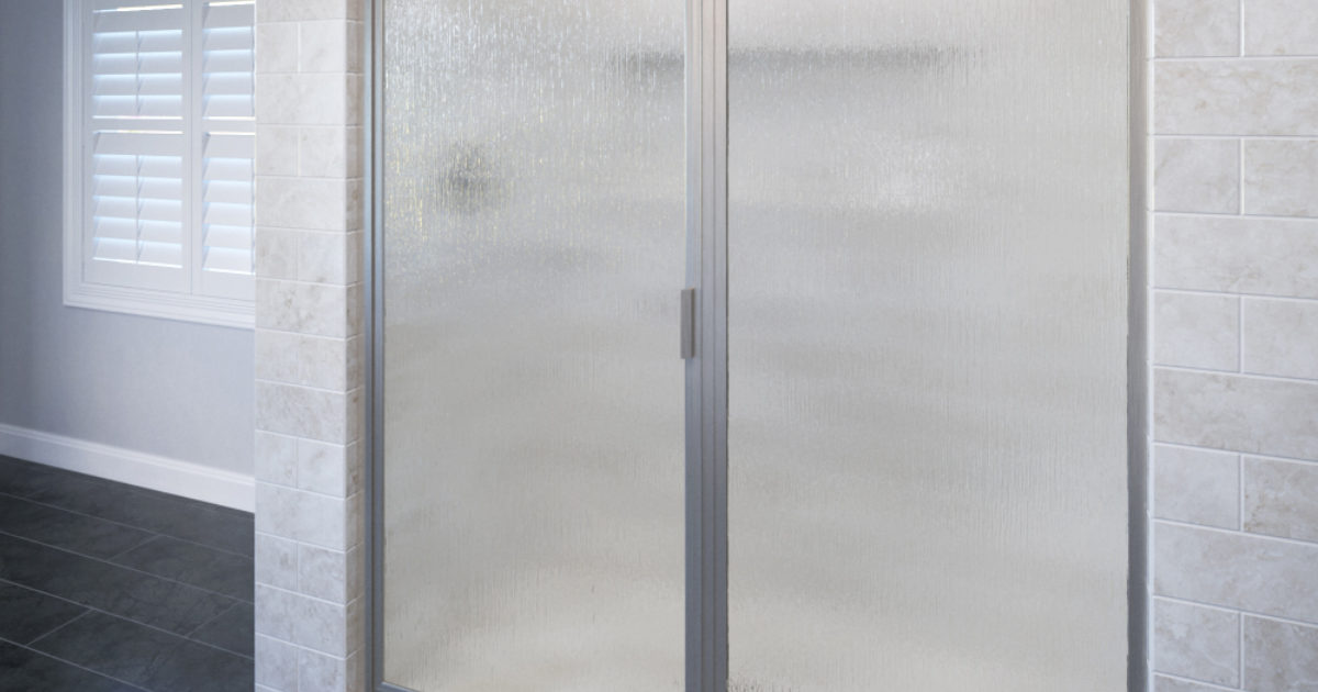 Deluxe Framed 3/16-inch Glass Swing Door and Inline Panel Shower Door ...