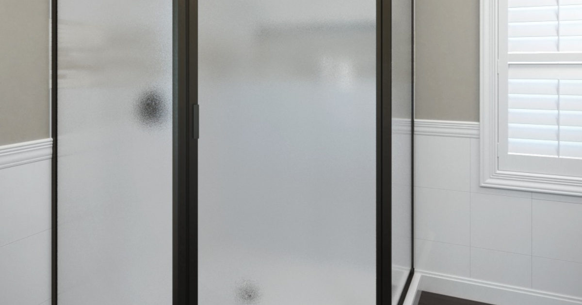 Deluxe Framed 3/16-inch Glass Neo Angle Swing Shower Door | Basco ...