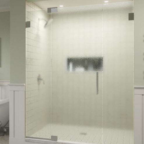 Infinity Semi-Frameless 1/4-inch Glass Panel Swing Door Panel Shower ...