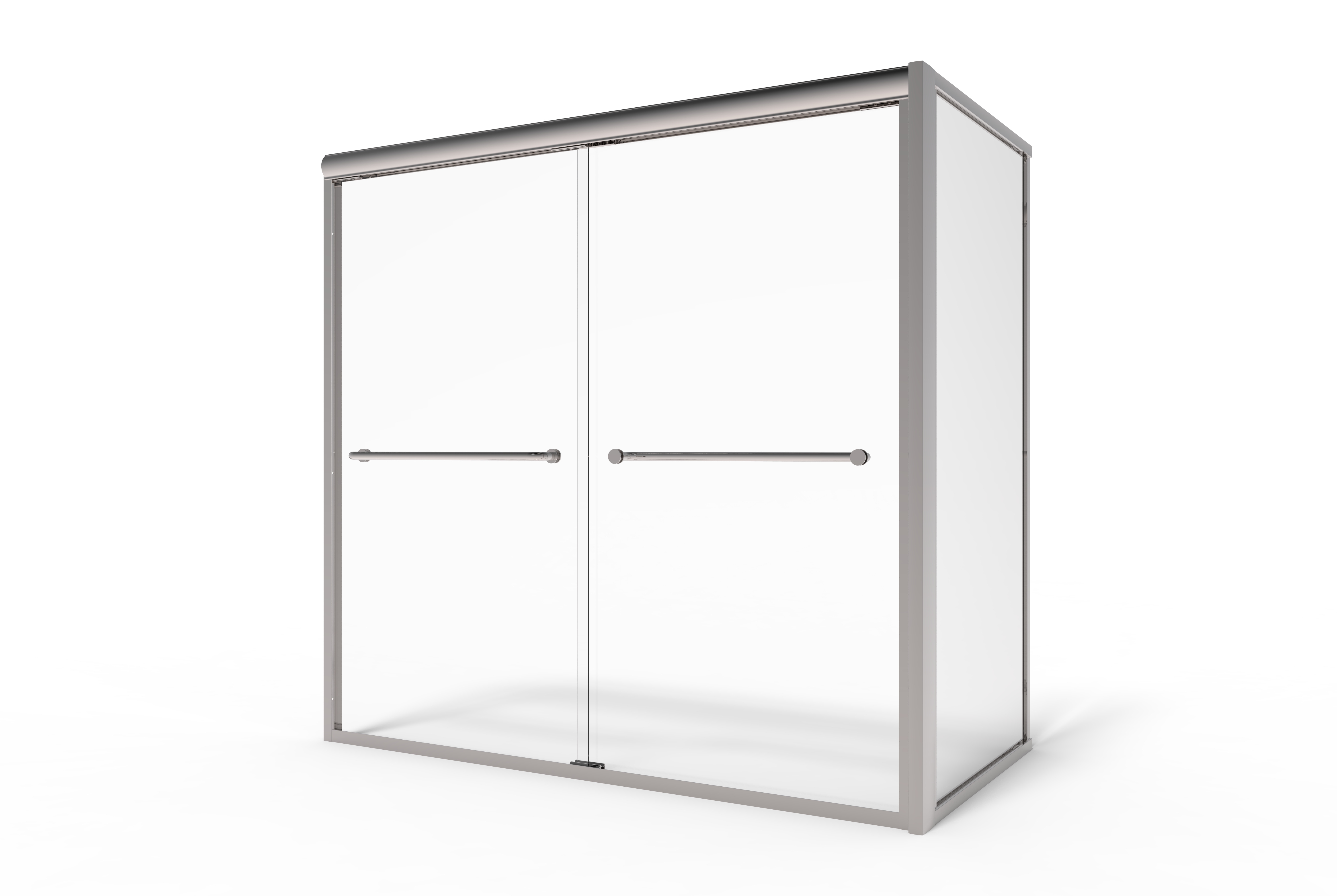 Infinity Semi-Frameless 1/4-inch Glass Sliding Door with Return Shower ...