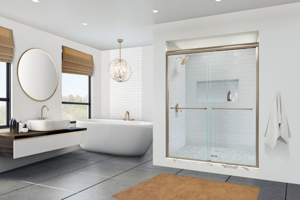 Infinity Bypass Shower Door | Basco Shower Doors