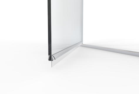 Infinity Semi-Frameless 1/4-inch Glass Swing Door & Panel Shower Door ...
