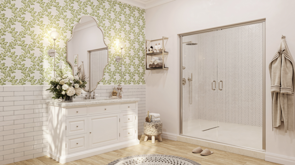 Infinity French Door Enclosure | Basco Shower Doors