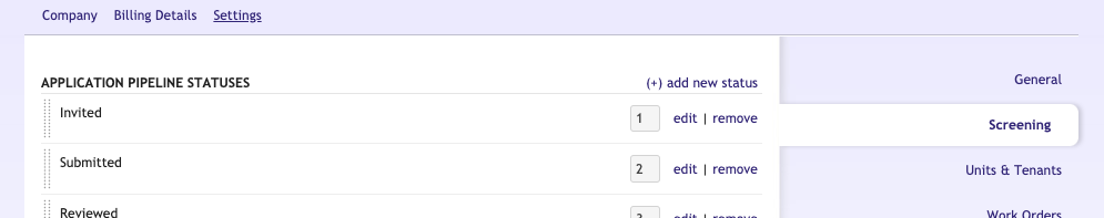 Introducing the Screening Tab (Formerly Marketing Tab)