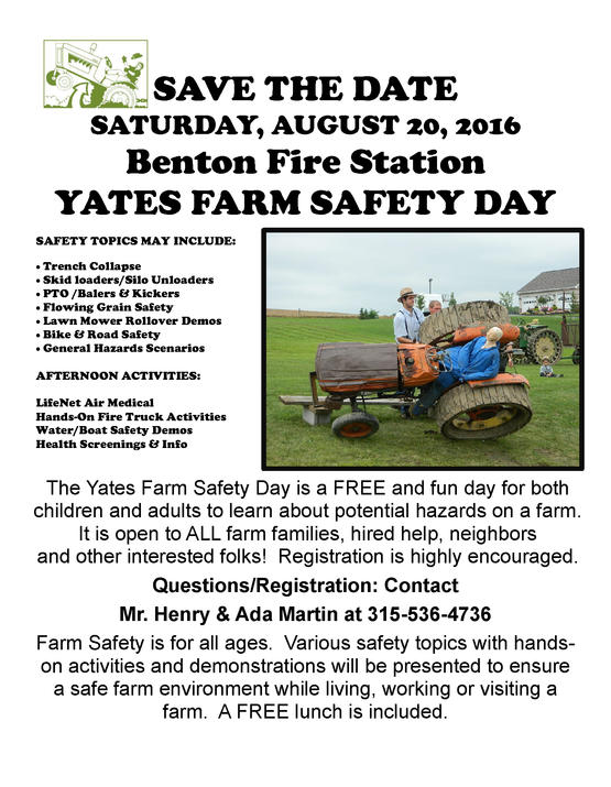 Cornell Cooperative Extension | Yates Farm Safety Day
