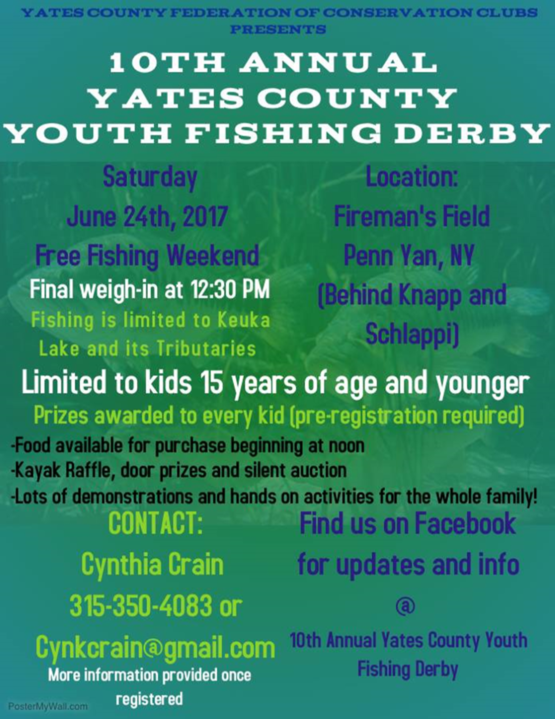 Cornell Cooperative Extension | 10th Annual Yates County Youth Fishing ...