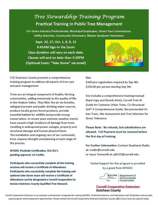 Cornell Cooperative Extension | Urban and Community Forestry - Engaging Communities through Tree ...