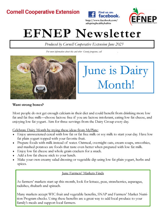 Cornell Cooperative Extension | EFNEP Nutrition Workshops