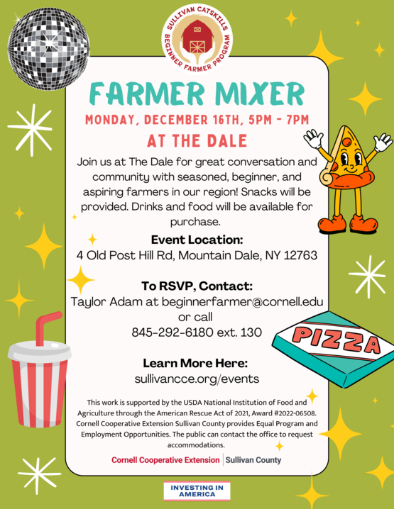Cornell Cooperative Extension | Farmer Mixer/Evento Social para ...