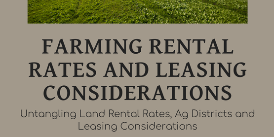 Cornell Cooperative Extension | Untangling Land Rental Rates, Ag ...