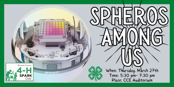 Cornell Cooperative Extension | 4-H Spark Club: Spheros Among Us