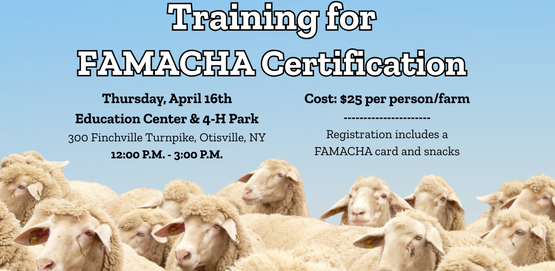 Cornell Cooperative Extension | Training for FAMACHA Certification 2026