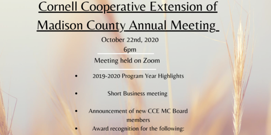 Cornell Cooperative Extension | 2020 Annual Meeting