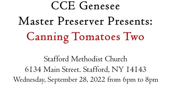 Cornell Cooperative Extension | Master Preserver Presents: Canning ...