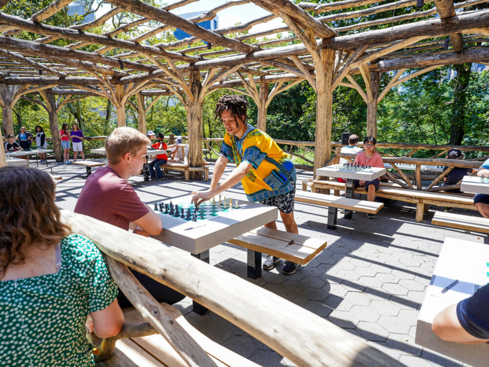 Chess & Checkers House | Central Park Conservancy