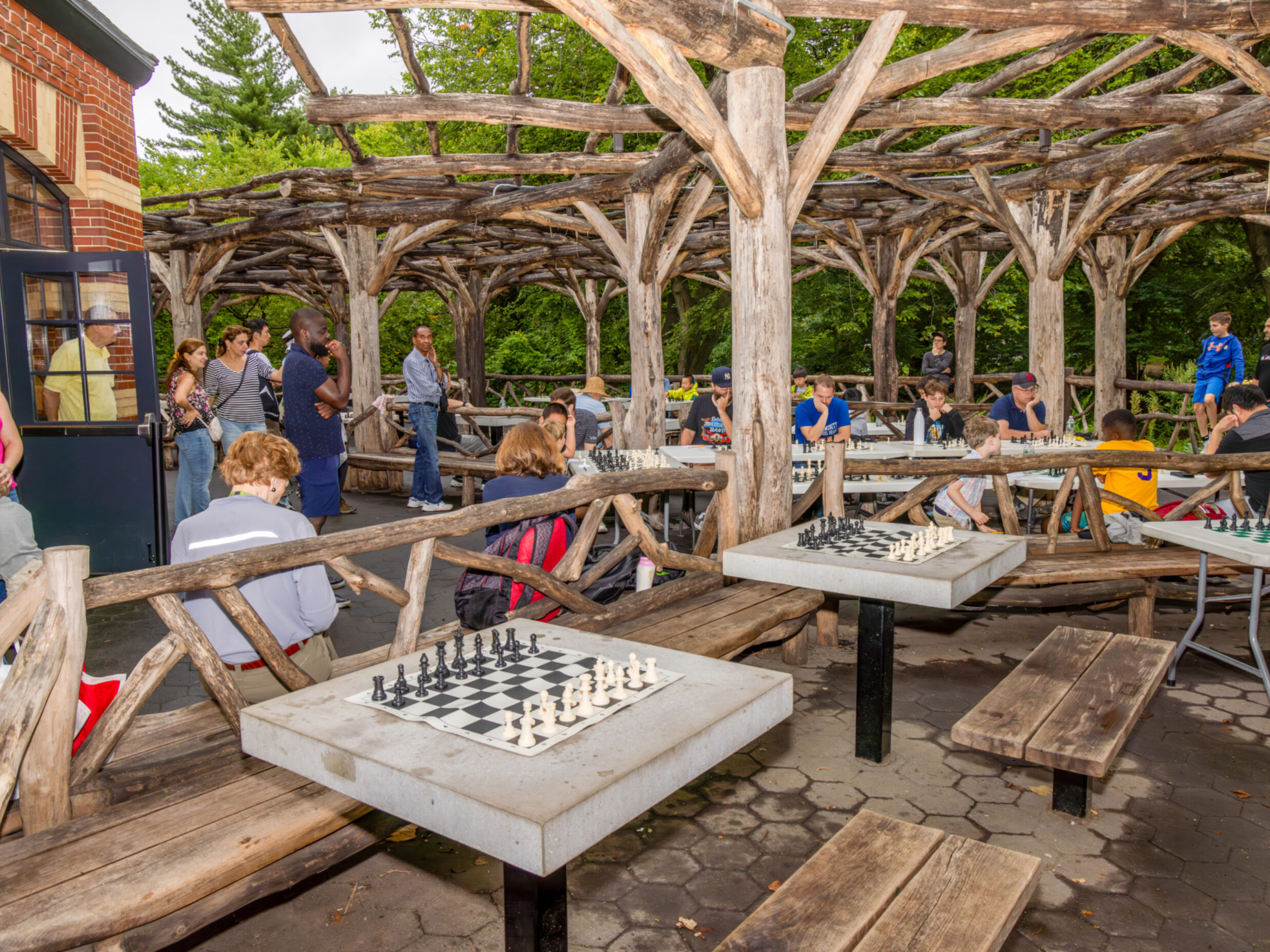 Chess & Checkers House | Central Park Conservancy