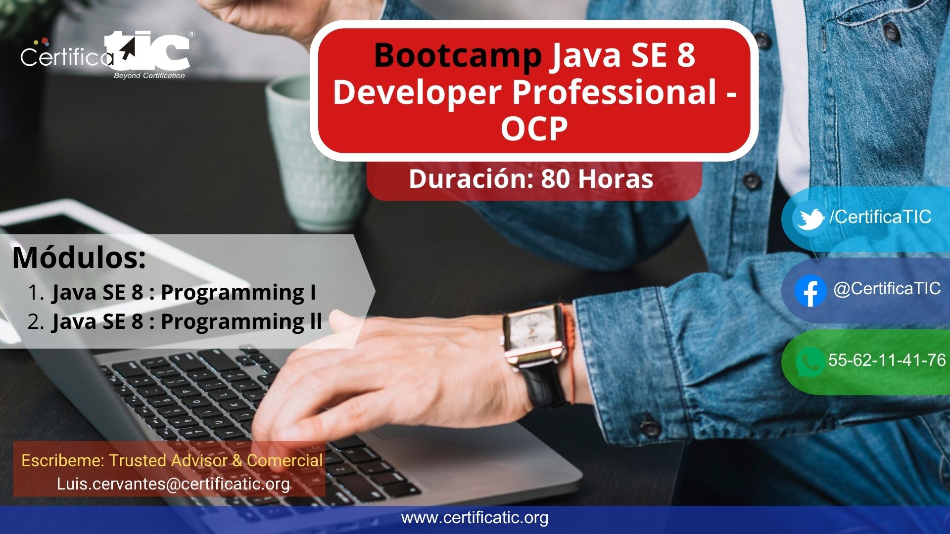 Certificatic - Bootcamp Java SE 8 Developer Professional - OCP