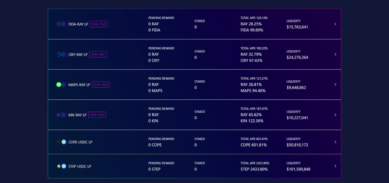 Yield Farming on Solana