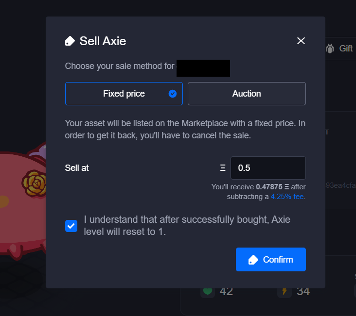 Axie Infinity: How to Sell Axies