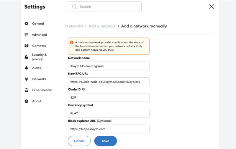 How To Add Klaytn To MetaMask | CoinGecko