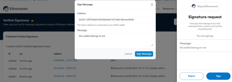 Signing a Message on Ethereum | CoinGecko