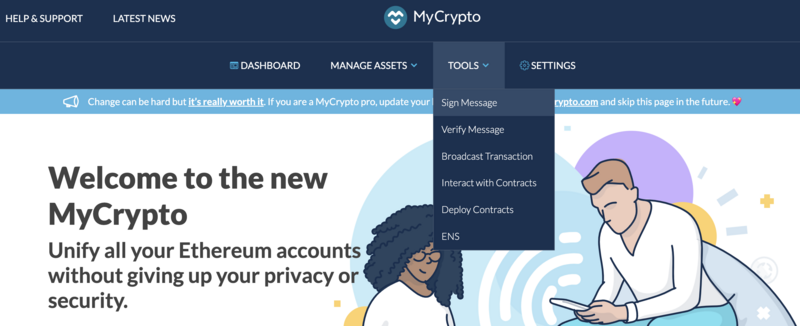 Signing a Message on Ethereum | CoinGecko