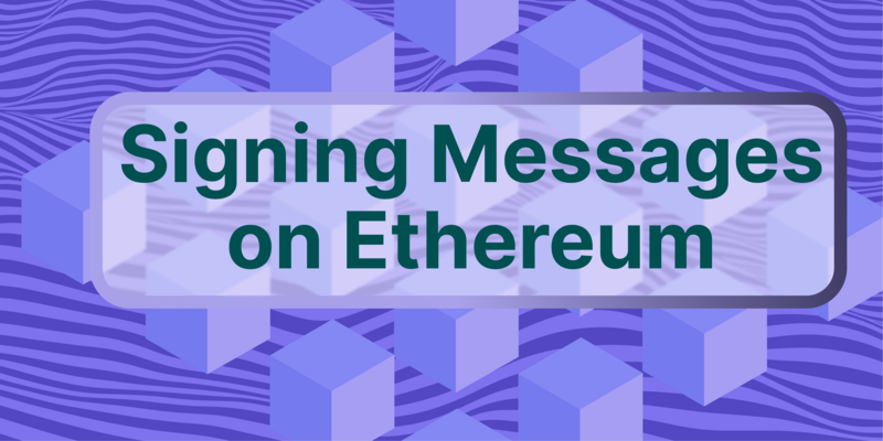 Signing a Message on Ethereum | CoinGecko