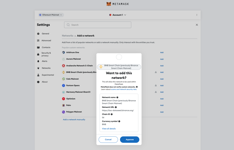 How to Add BNB Smart Chain (BSC) to MetaMask | CoinGecko