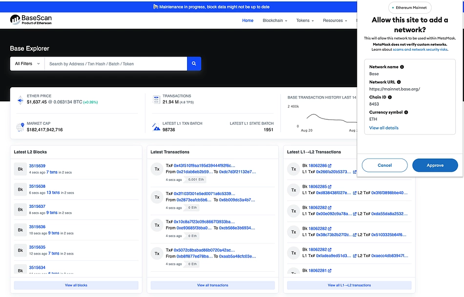 How to Add Coinbase’s Base to MetaMask | CoinGecko