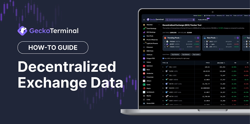 How to Get Decentralised Exchange Data with DEX Data API | CoinGecko