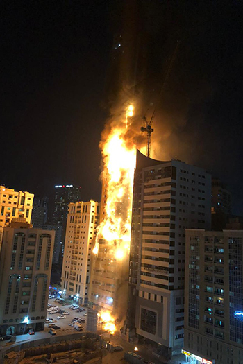 Fire Breaks Out in Residential High-Rise in Sharjah - Council on ...