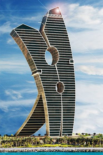 Clothespin-Shaped Skyscraper Proposed for Dubai - Council on Vertical ...