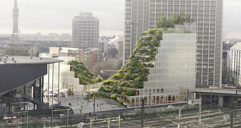Architecture Firm Wins Contest to Complete Green-Terraced Mixed-Use ...