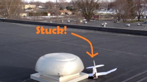 Old speedster stuck on a roof... | Flite Test