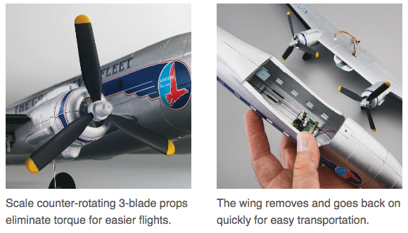 Micro Douglas DC-3 Airliner - New From Flyzone | Flite Test