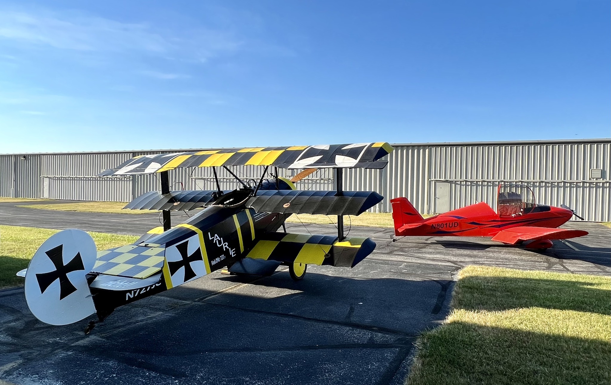 1/3 Scale Fokker Dr-1 Foam Board - 5hp motor | Flite Test