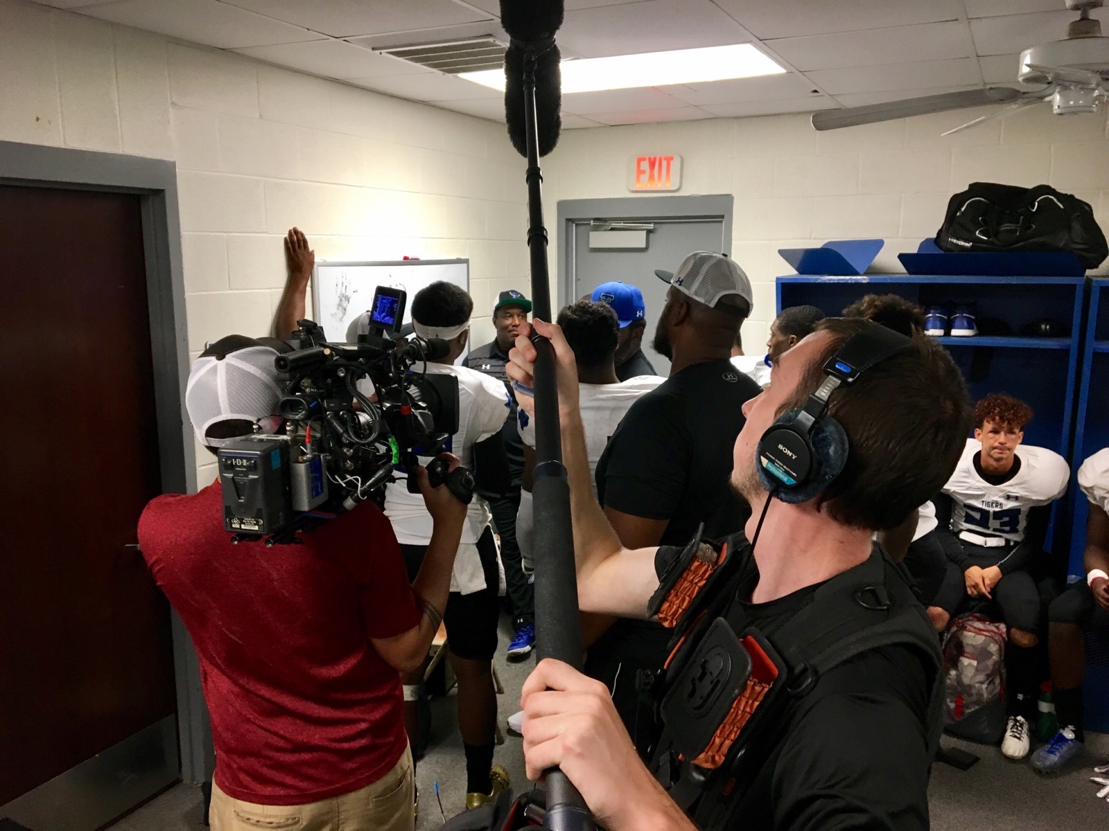 Dallas Camera Crew on the Field with Deion Sanders, MaxPrep, and CBS ...