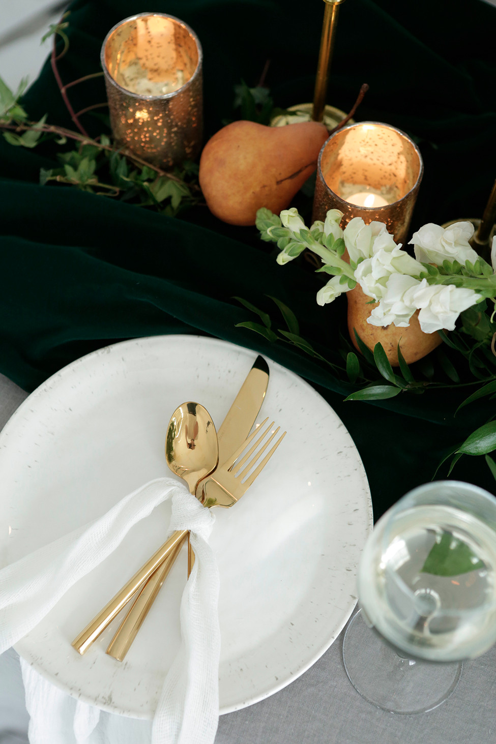 Hidden Gems: "Emerald" Tablescape by Natalie Scott Events - Arkansas Bride