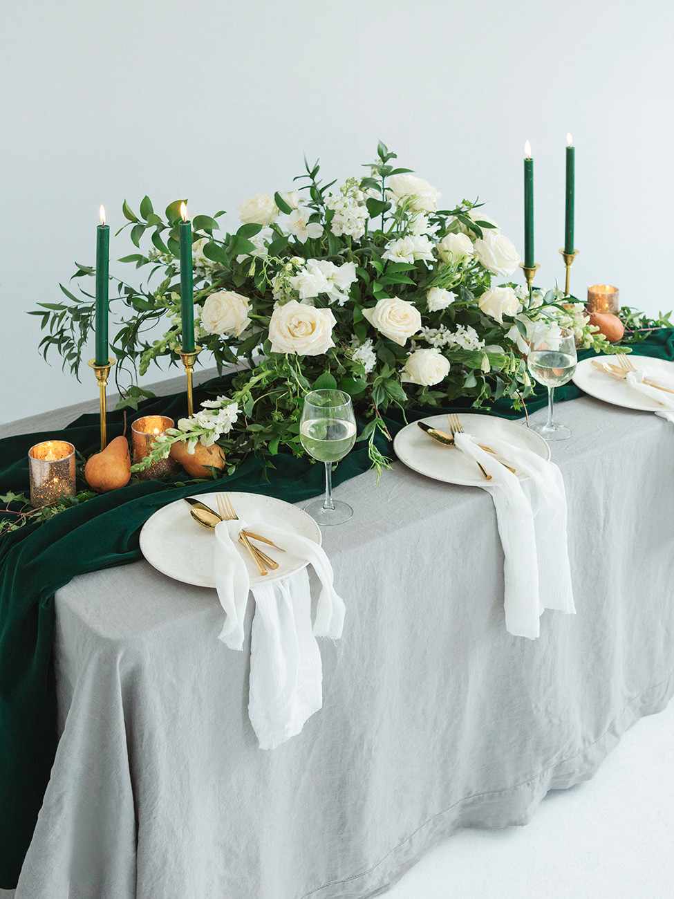 Hidden Gems: "Emerald" Tablescape by Natalie Scott Events - Arkansas Bride
