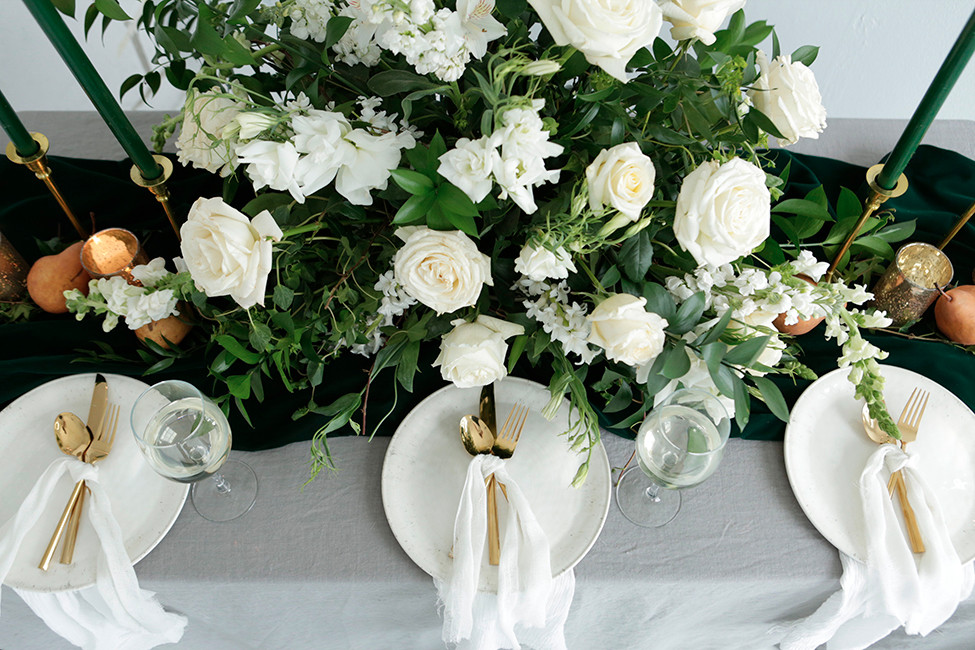 Hidden Gems: "Emerald" Tablescape by Natalie Scott Events - Arkansas Bride