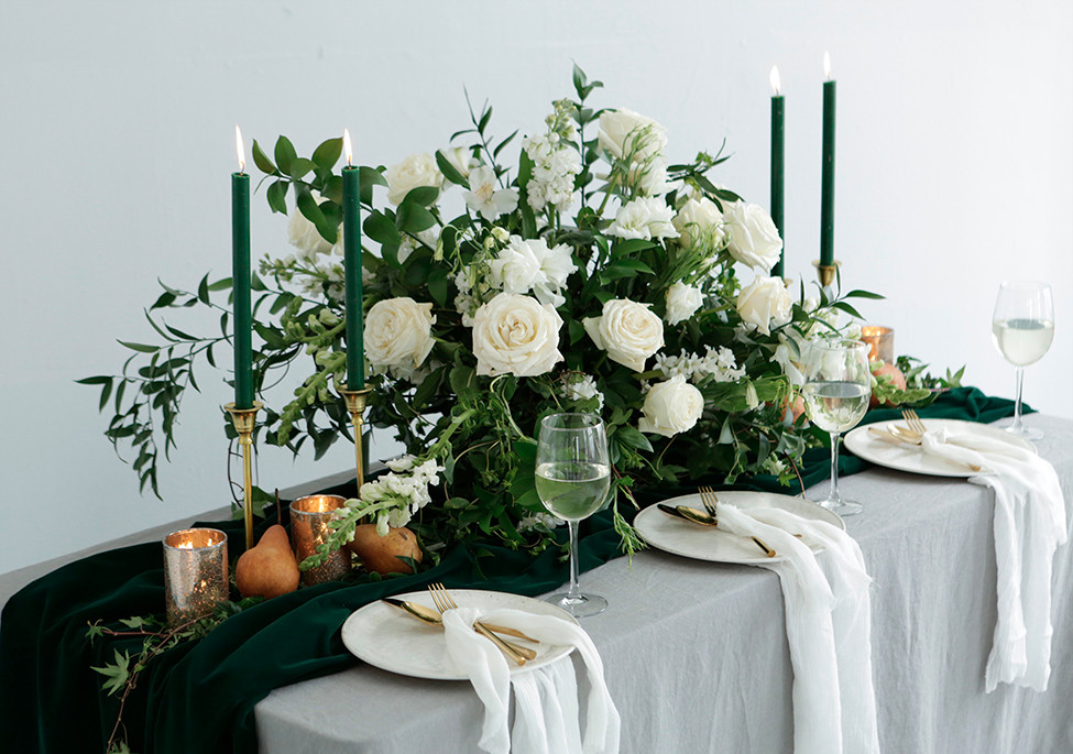 Hidden Gems: "Emerald" Tablescape by Natalie Scott Events - Arkansas Bride