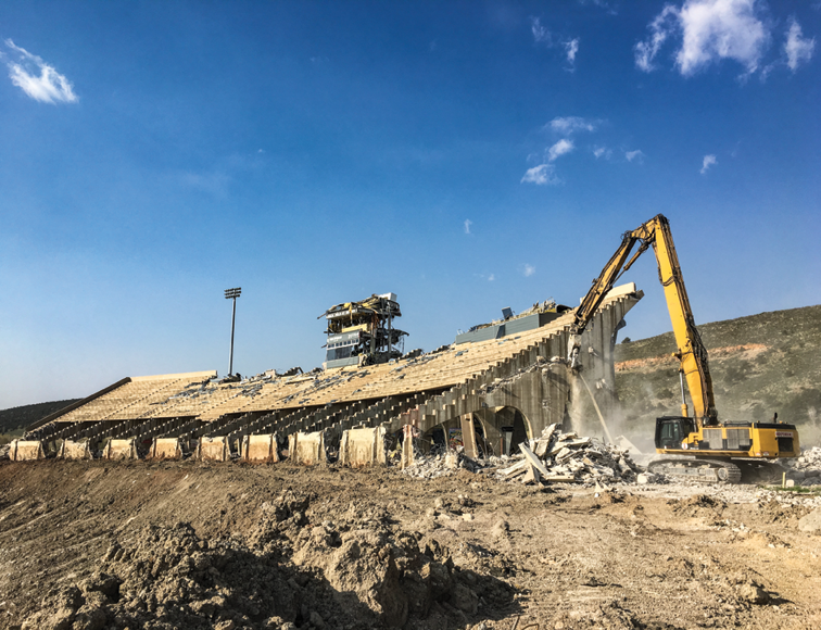 Colorado State University - Hughes Stadium Demolition - Independence ...