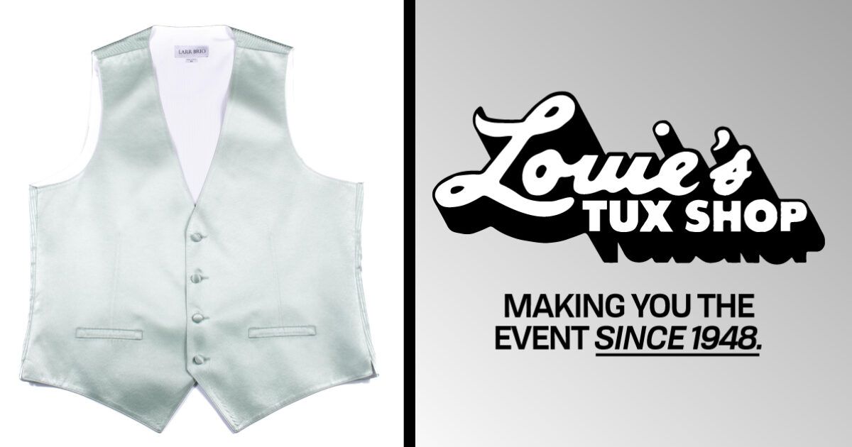 Solid Meadow Vest | Louie's Tux Shop