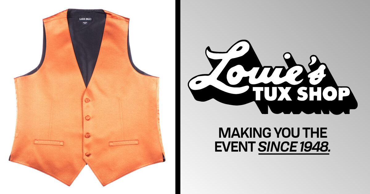 Solid Burnt Orange Vest | Louie's Tux Shop