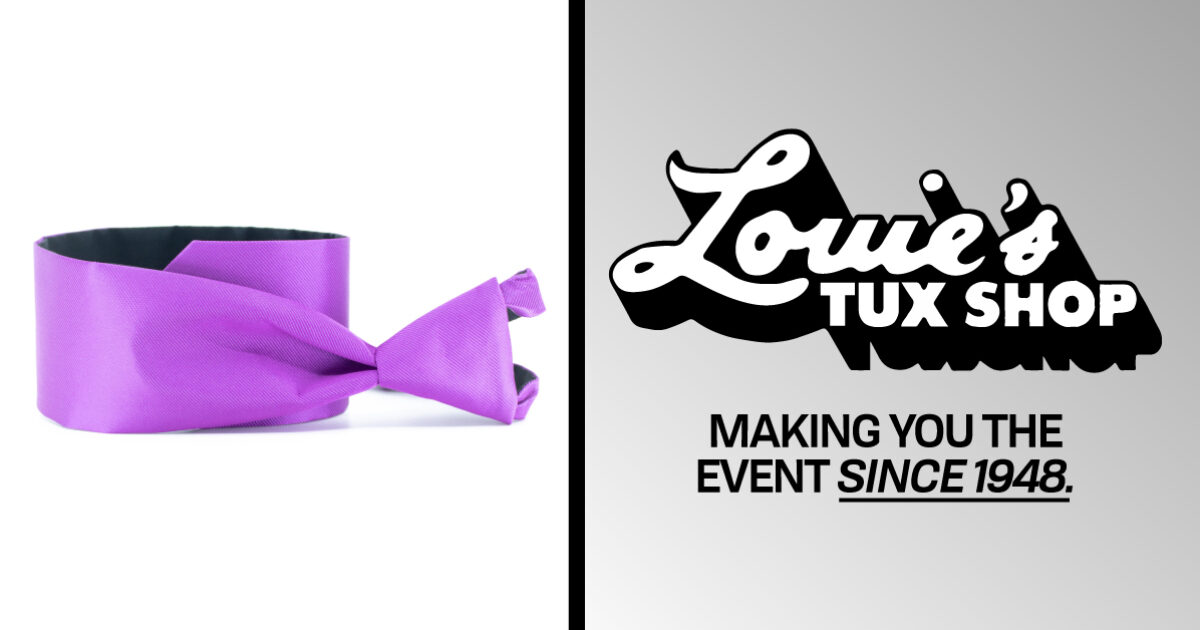 Louie's Tux Shop | Modern Solid Windsor Cassis Tie