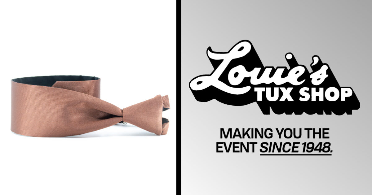 Louie's Tux Shop | Modern Solid Windsor Cocoa Tie