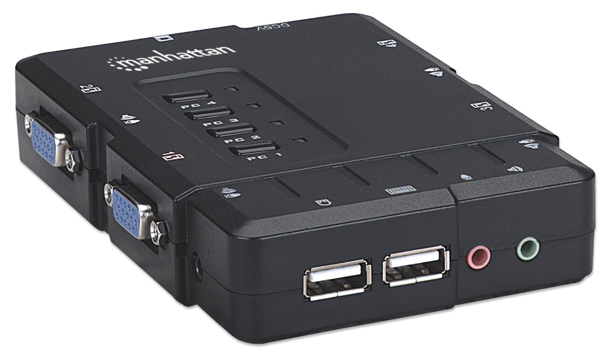 Manhattan 4 Port Compact KVM Switch 151269 Manhattan 4 Port Compact KVM Switch 151269