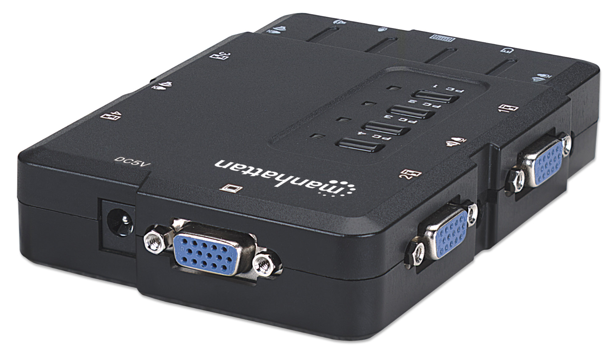 Manhattan 4 Port Compact KVM Switch 151269 Manhattan 4 Port Compact KVM Switch 151269