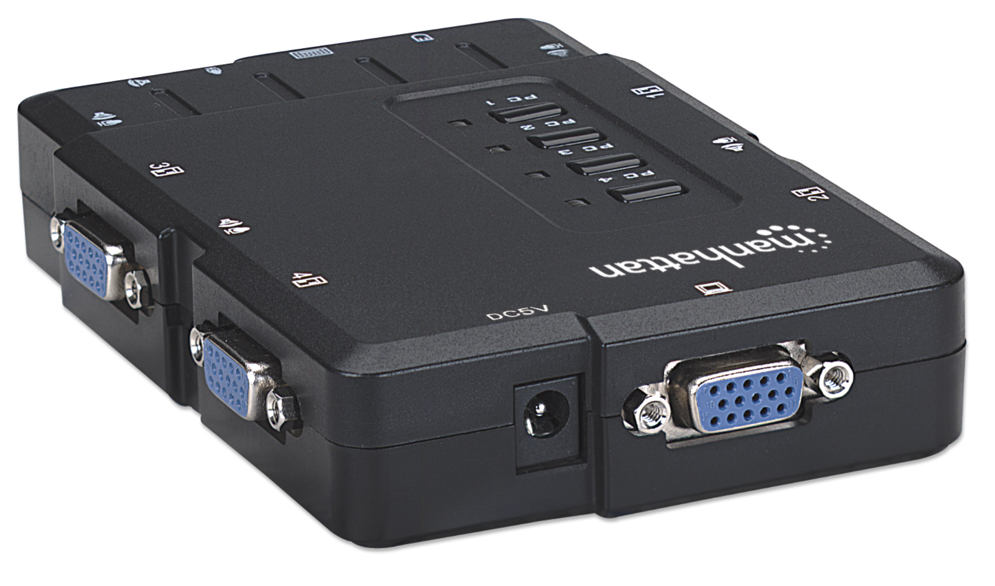 Manhattan 4 Port Compact KVM Switch 151269 Manhattan 4 Port Compact KVM Switch 151269