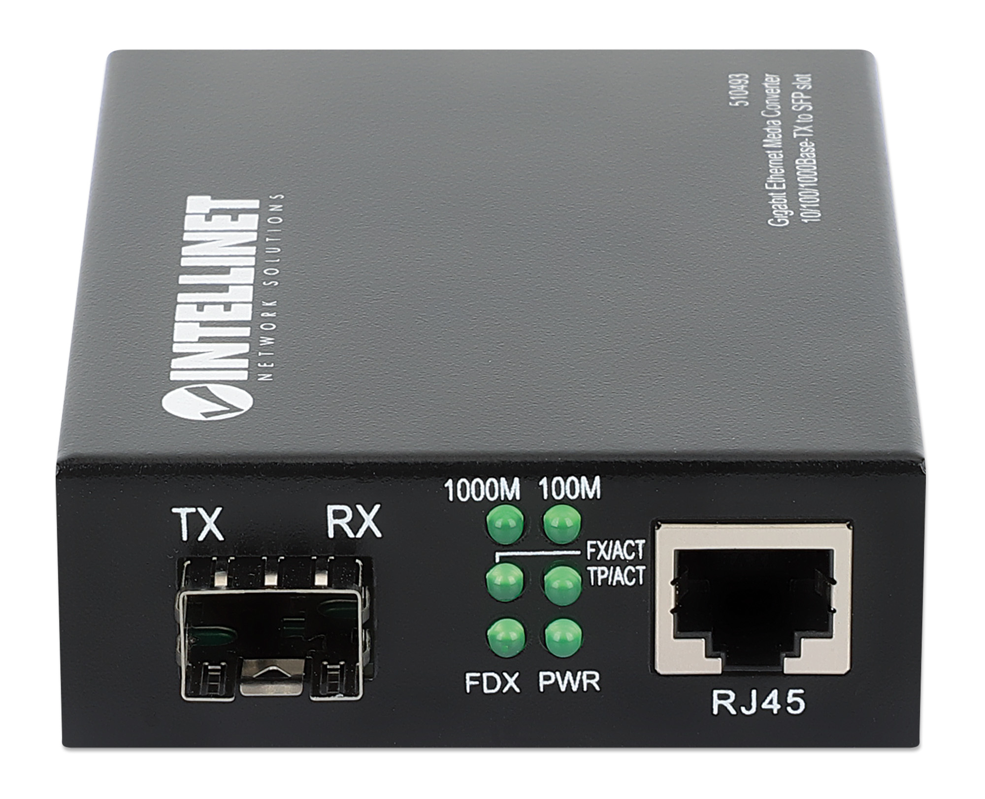 Intellinet Gigabit Ethernet to SFP Media Converter (510493)